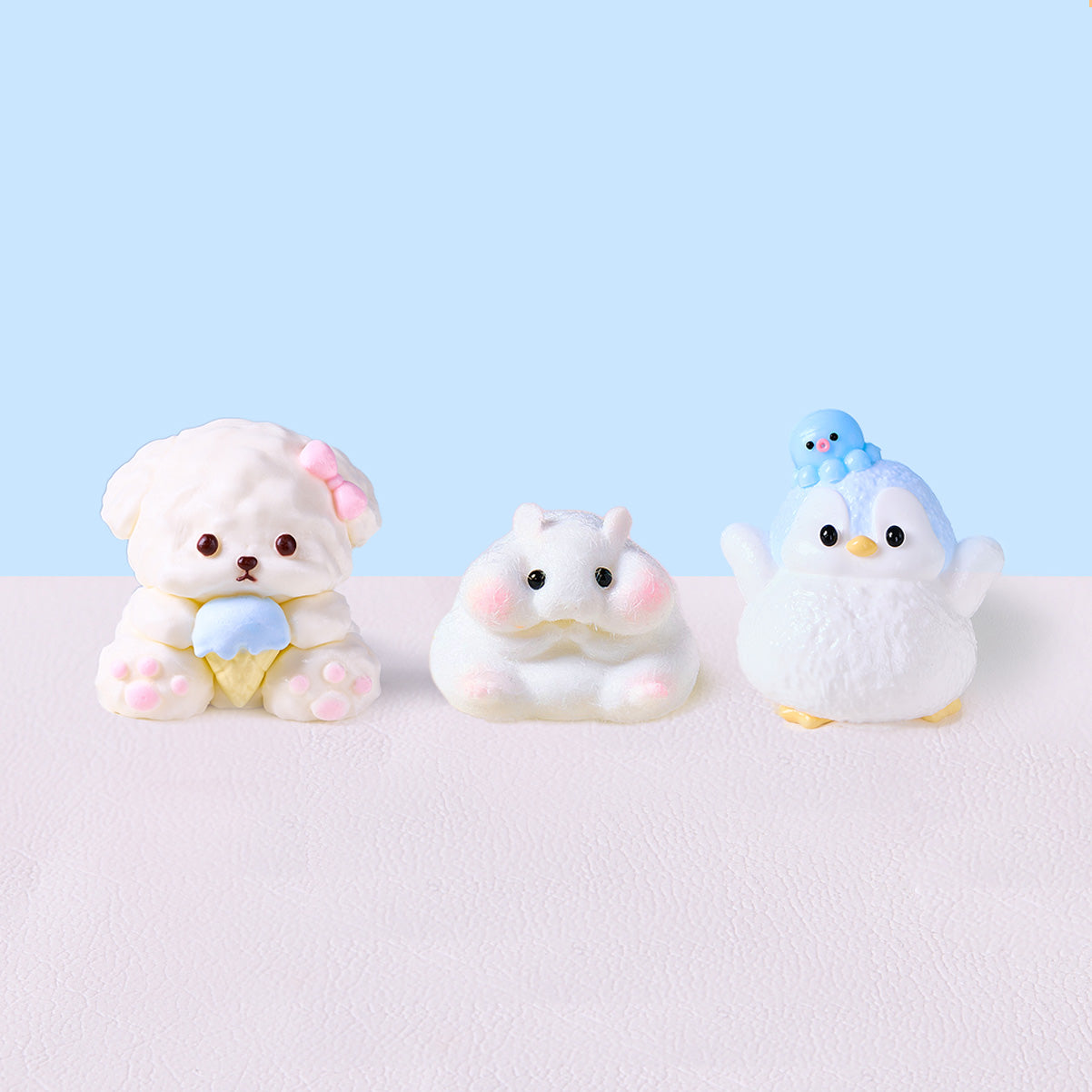 Tabasquishy™ Taba Squishy White Cute Animal Set Squeeze Toy – TABASQUISHY®