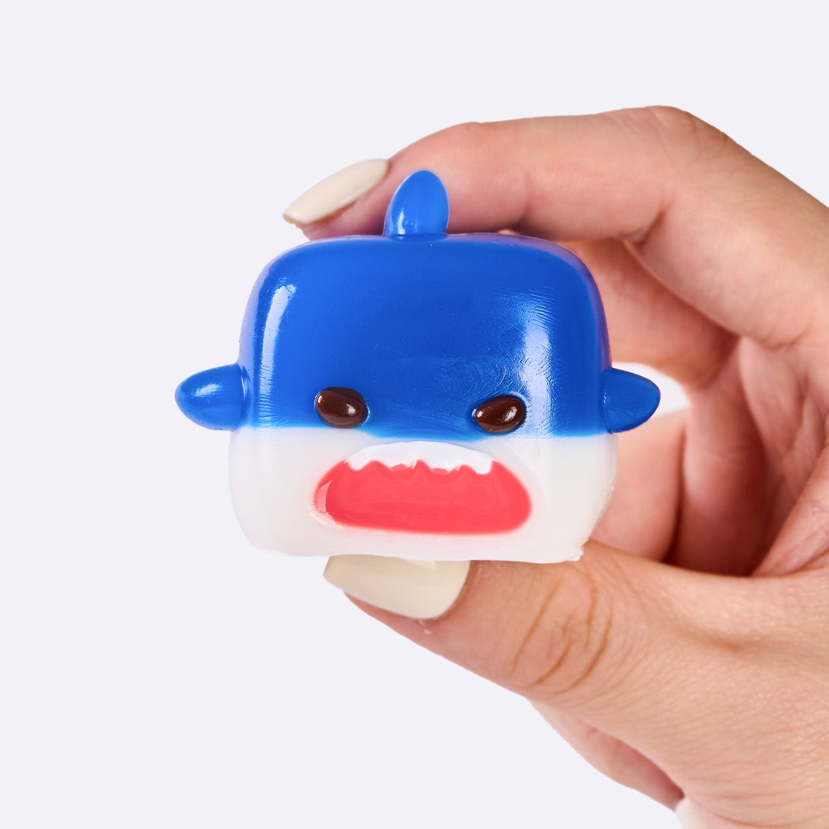 Dark Blue Shark Cube Squishy — Ocean Novelty Taba Toy | TABASQUISHY®