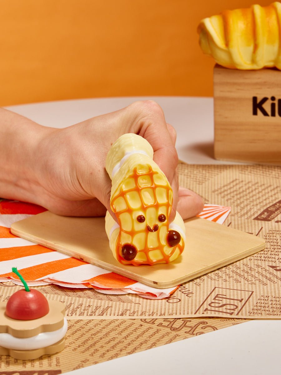 Star Waffle Squishy — Cute Slow-Rise Food Taba Toy | TABASQUISHY®