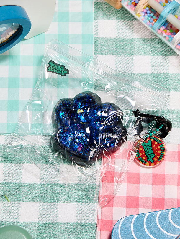 Tabasquishy™ Taba Squishy Transparent-black-blue Paw Squeeze Toy ...