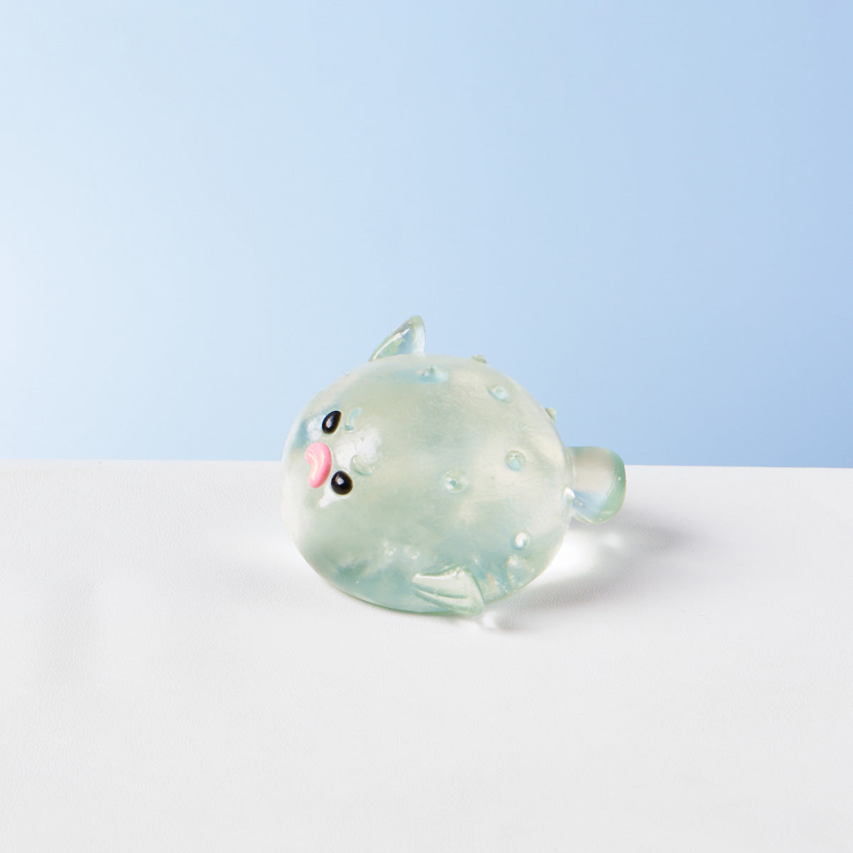 Tabasquishy™ Handmade Transparent-green Pufferfish Taba Squishy ...