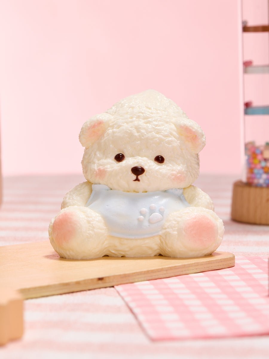 TABASQUISHY® Taba Squishy Blue Bib Bear Squeeze Toys