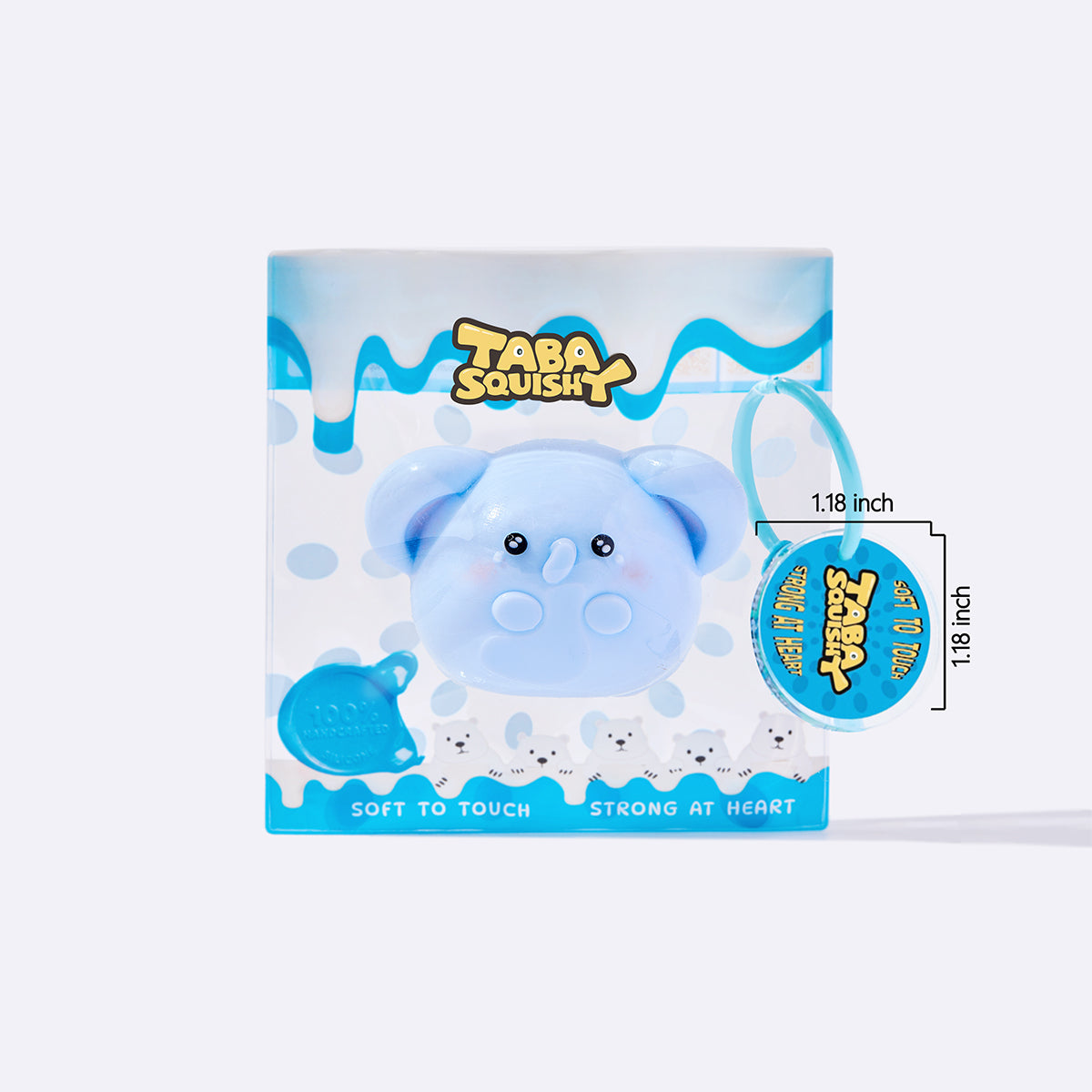 TABASQUISHY® Mini Elephant Ball Squeeze Toys