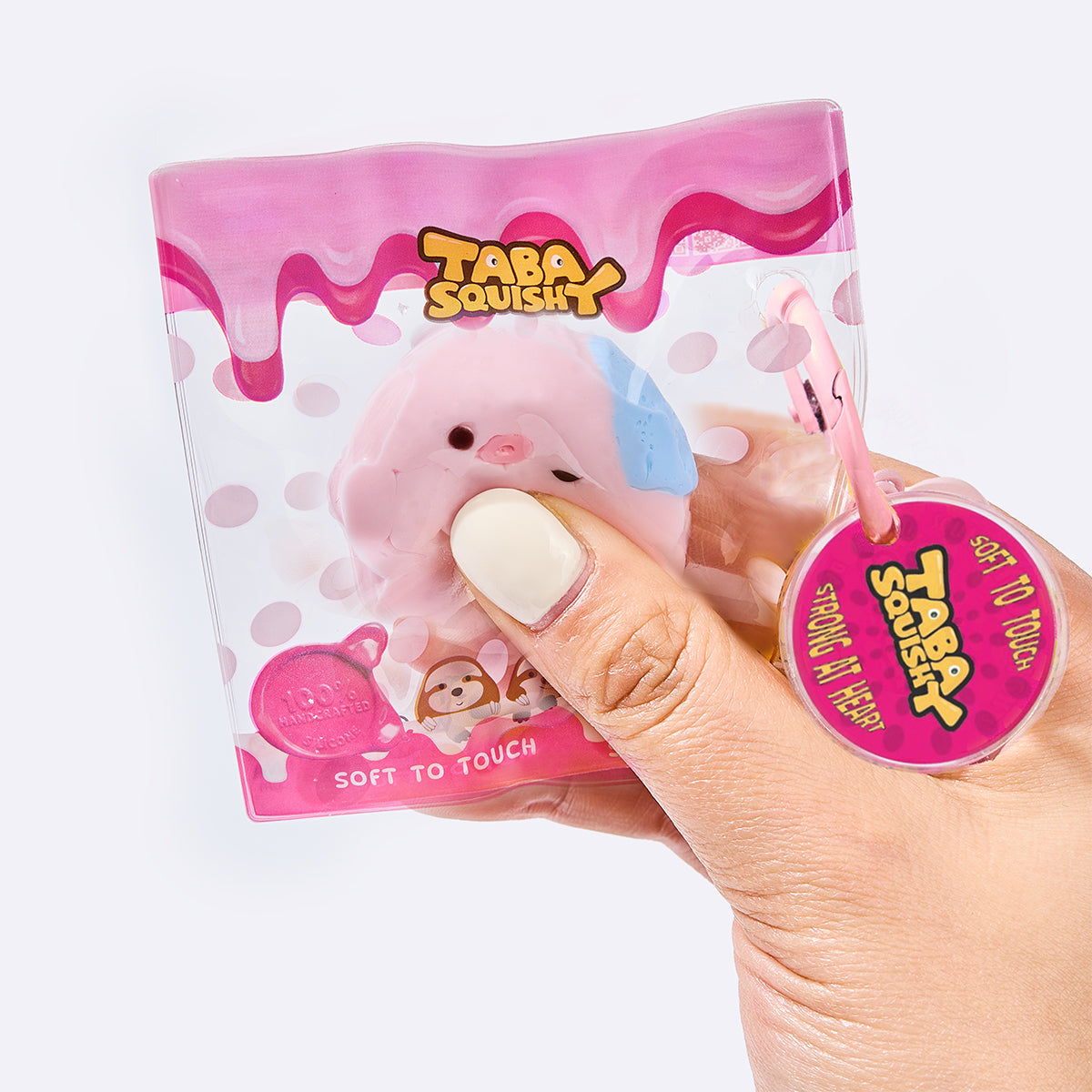 TABASQUISHY® Pink Octopus Cupcake Squeeze Toys
