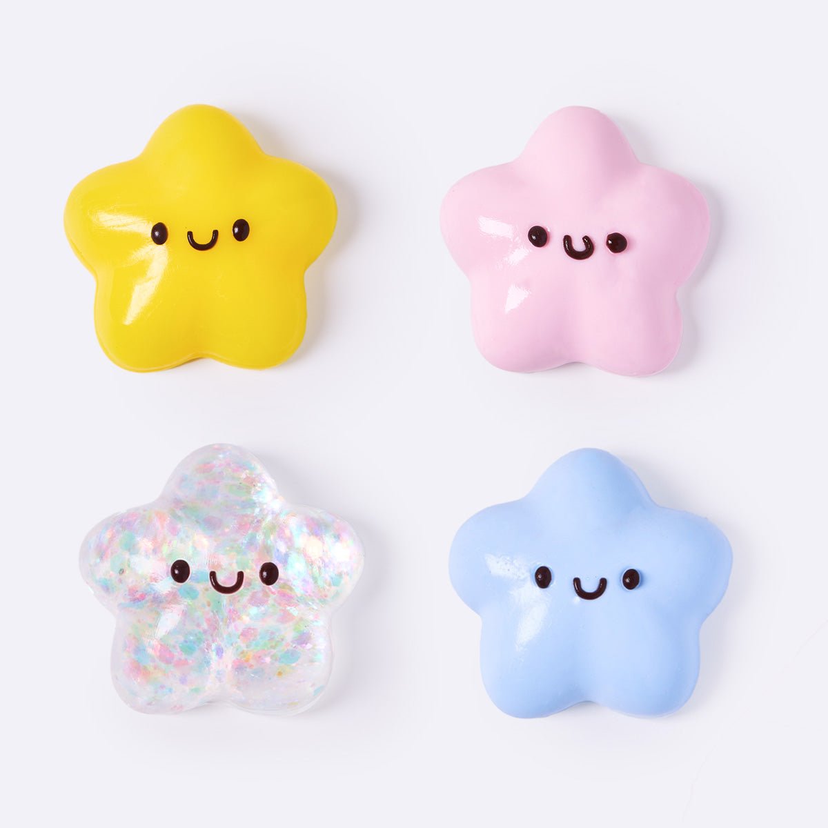 Star Squishy Sensory Pack — 4-Texture Squeeze Set | TABASQUISHY®